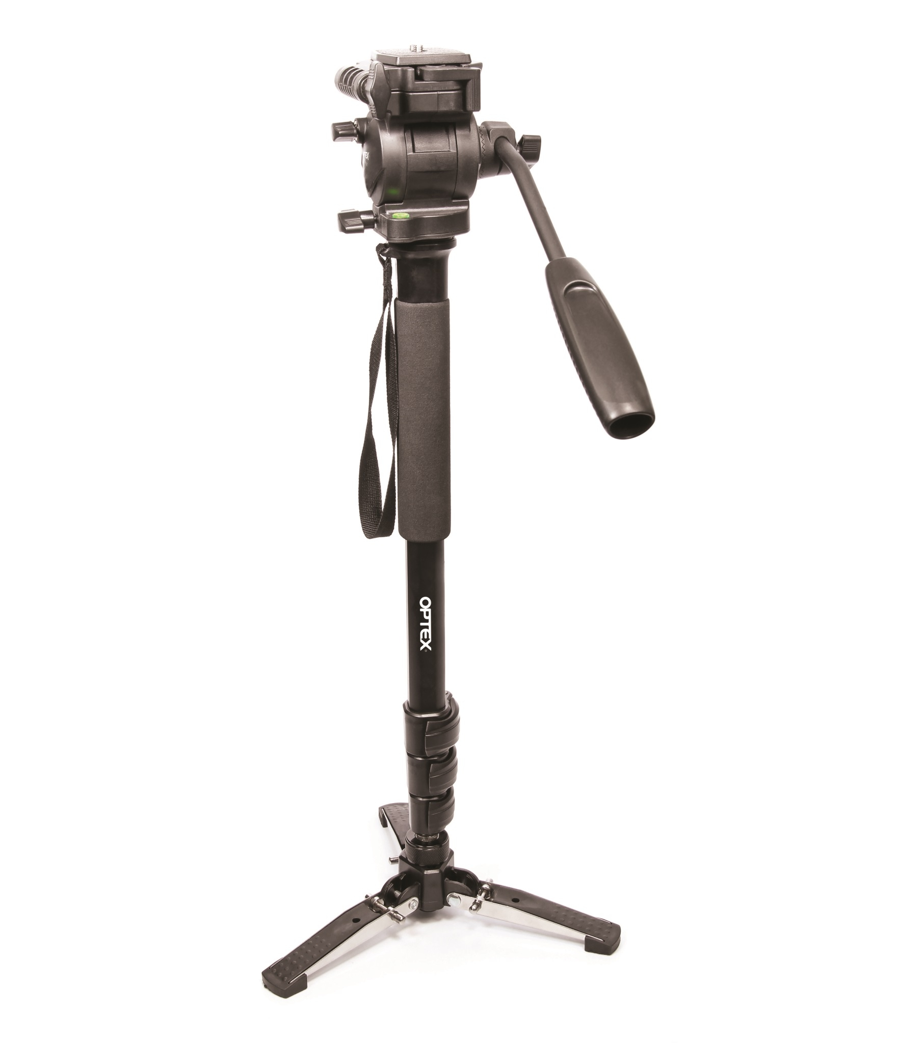Video Monopod with Video Head and Panning Base - English