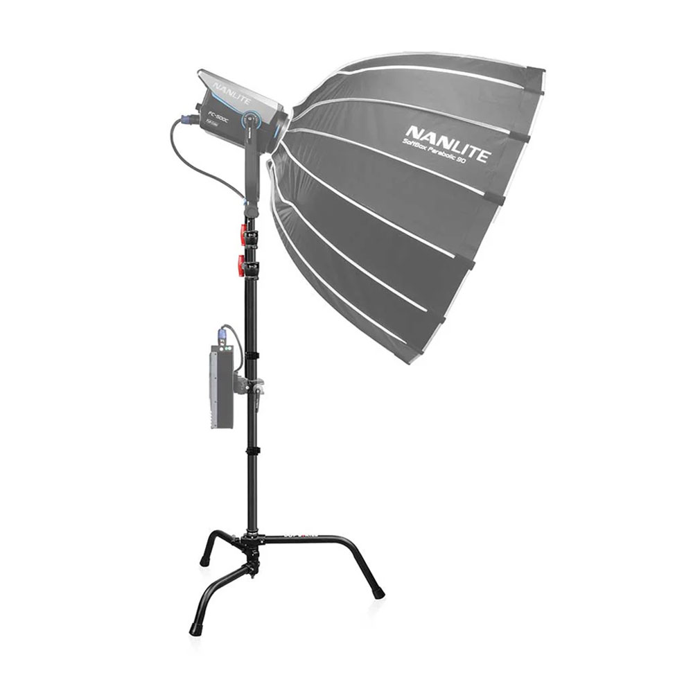 SHAPE SUPPORT C-STAND 40PO BASE AMOVIBLE NOIR | Gosselin Photo